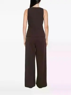VICOLO Button-up Sleeveless Top