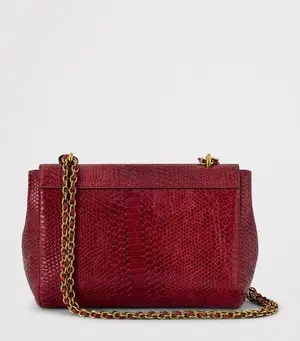Mulberry Snake-effect Leather Lily Shoulder Bag