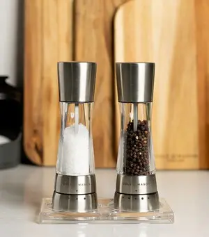COLE & MASON Stainless Steel Derwent Salt And Pepper Mills Set