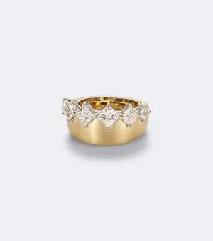 Nikos Koulis Me 18kt Yellow And White Ring With Diamonds