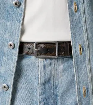 Bottega Veneta Intrecciato Leather Belt