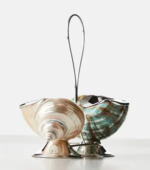 TAVARES 1922 Shell Sterling Silver Salt And Pepper Cellars