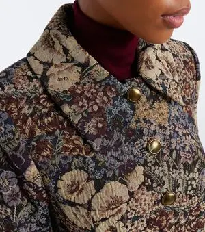 Veronica Beard Wilde Floral Jacquard Jacket