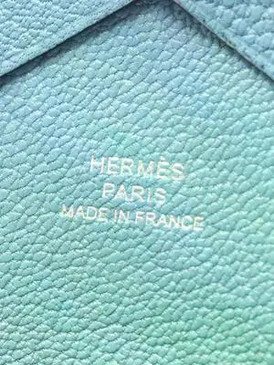 Hermès 2024 Calvi Duo Wallet - Blue