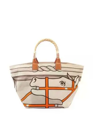 Hermès 2013 31 Steeple Toile H Tote Bag - Neutrals
