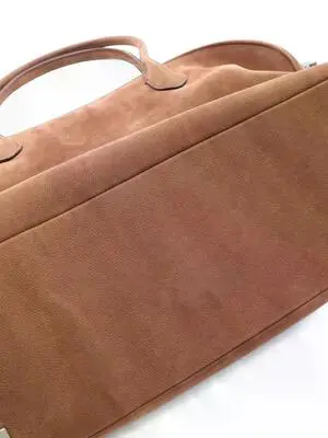 THE ROW 2020s 15 Agnes Suede Tote Bag - Brown