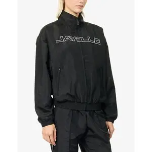 JAY3LLE Brand-embroidered Soft-shell Jacket - Black