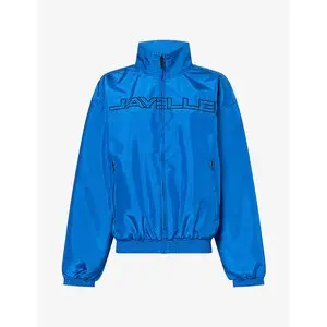 JAY3LLE Brand-embroidered Soft-shell Jacket - Blue