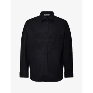 Givenchy Patch Pocket Wool Shirt - Black