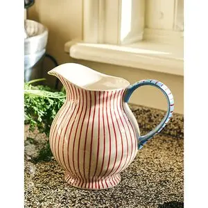 ANNA + NINA Percy Stripe Stoneware Jug