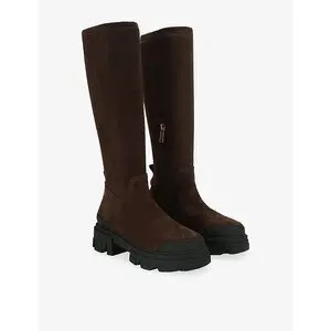 Kurt Geiger Stomp Sock Suede Knee-high Boots