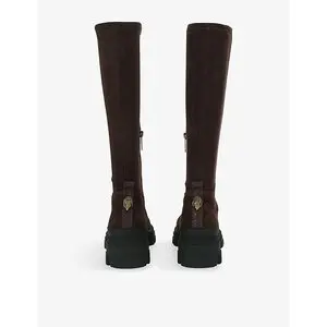 Kurt Geiger Stomp Sock Suede Knee-high Boots