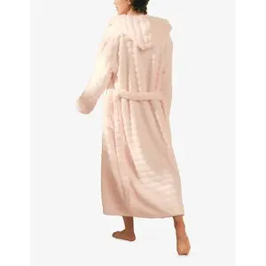 THE WHITE COMPANY Ribbed Hooded Cotton Robe