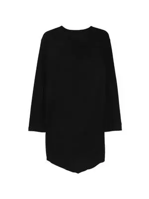 Junya Watanabe Long-sleeve Curved-hem T-shirt - Black