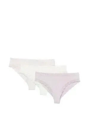 Marc O'polo Lace-trim Ribbed Briefs - Neutrals