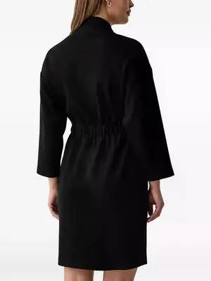 Joseph Ribkoff Drawstring-waist Zip-up Dress - Black