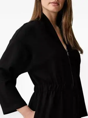 Joseph Ribkoff Drawstring-waist Zip-up Dress - Black