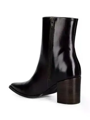 JONAK PARIS Pointed-toe Block-heel Ankle Boots