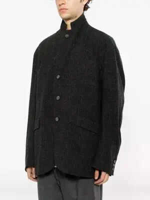 CALMLENCE Striped Welt-pocket Blazer