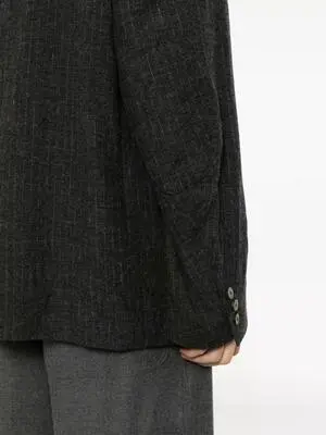 CALMLENCE Striped Welt-pocket Blazer