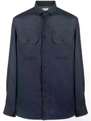 Brunello Cucinelli Long-sleeve Button-up Shirt - Blue