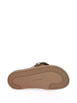 Inuikii Buckle-detail Suede Mules