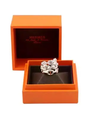 Hermès 2010s Gm Chaîne D'ancre Enchainée Ring