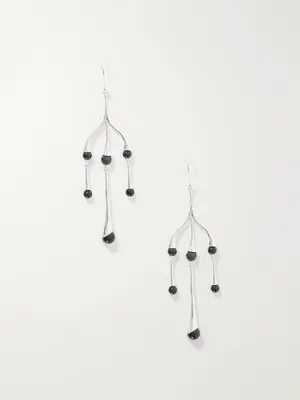 SOPHIE BUHAI Petite Chandelier Sterling And Onyx Earrings - Silver