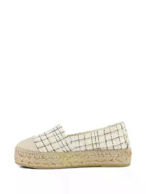 ATELIER VERDI Tweed Platform Espadrilles