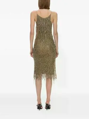 Christopher Esber Sequin-embellished Chevron-lace Mini Dress