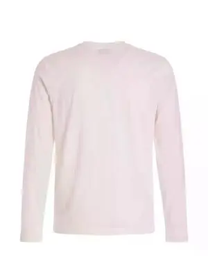 Kiton Logo-embroidered Long-sleeve T-shirt - White