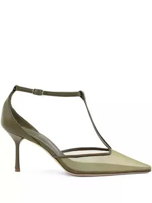 Christopher Esber T-bar Stiletto Pumps - Green