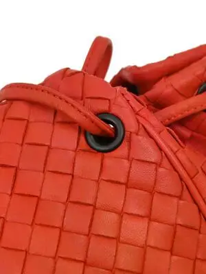 Bottega Veneta Intrecciato Cross Body Bag - Red
