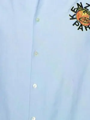 Kenzo Logo-embroidered Short-sleeve Shirt