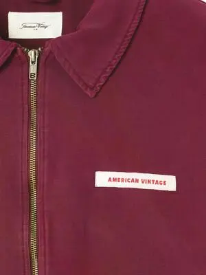 American Vintage Logo-patch Zip-up Jacket