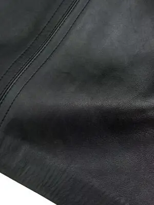Loewe Pleated Leather Mini Skirt