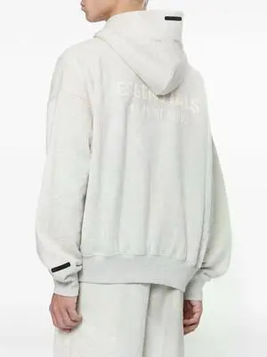 Fear Of God Classic Logo-print Zip-up Hoodie - Grey