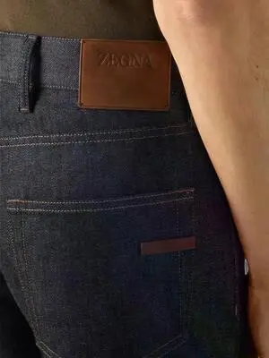 Zegna Stretch Cotton And Cashmere Roccia Jeans