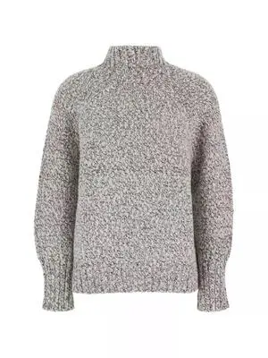 Antonelli Firenze Sequin-embellished High-neck Sweater - Neutrals