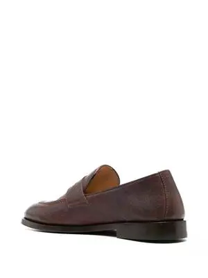 Brunello Cucinelli Almond-toe Flat-sole Loafers