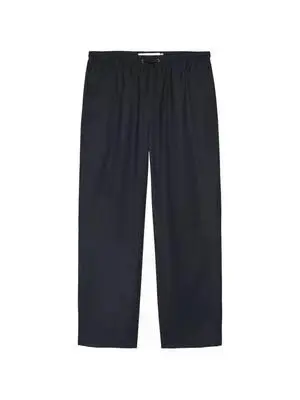 NEW AMSTERDAM SURF ASSOCIATION Drawstring-waist Patch-pocket Trousers - Black