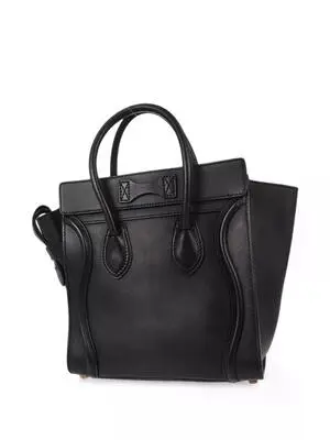 Celine Luggage Micro Leather Tote Bag