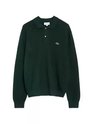 Lacoste Logo-patch Long-sleeve Polo Shirt - Green