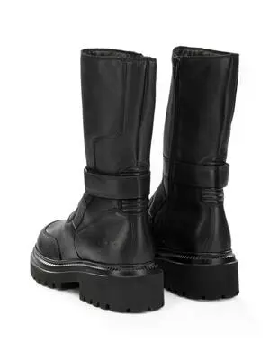 SUMMERY COPENHAGEN Buckled Leather Boots