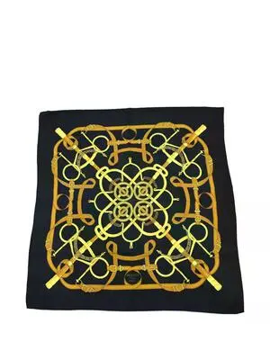 Hermès Small Eperon D'or Scarf - Black