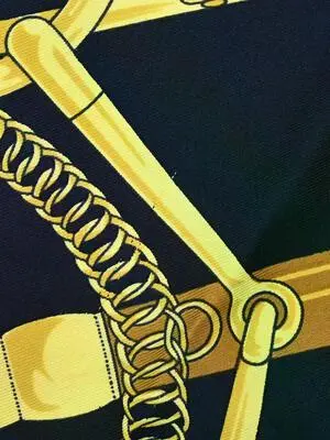 Hermès Small Eperon D'or Scarf - Black