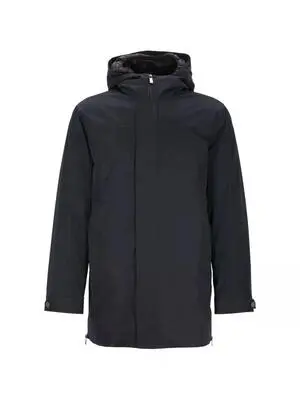 Corneliani Hooded Zip-up Coat - Blue