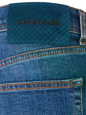 JACOB COHЁN Logo-patch Whiskered Jeans