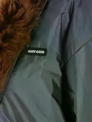 Miu Miu Technical-fabric And Shearling Blouson Jacket