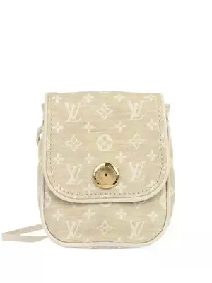 LOUIS VUITTON Mini Lin Pochette Cancun Monogram Shoulder Bag - Neutrals